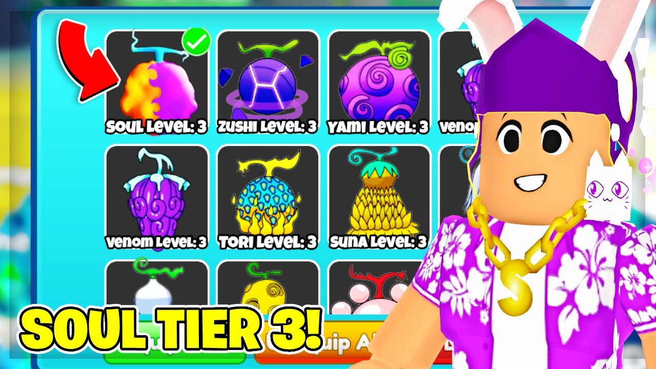 I Fused TIER 3 SOUL FRUIT Super OP In Anime Fruit Simulator... ROBLOX ...