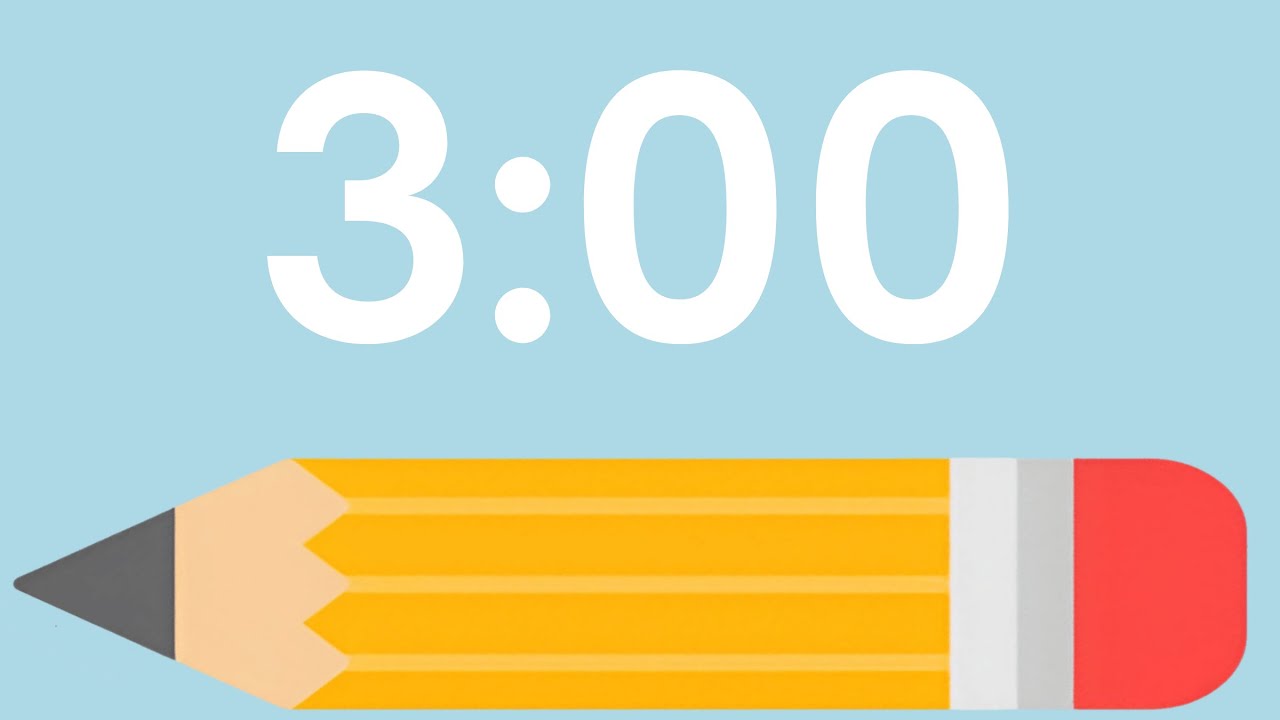 3-Minute Back to School Timer ⏰ | Classroom & Study Sessions - YouTube
