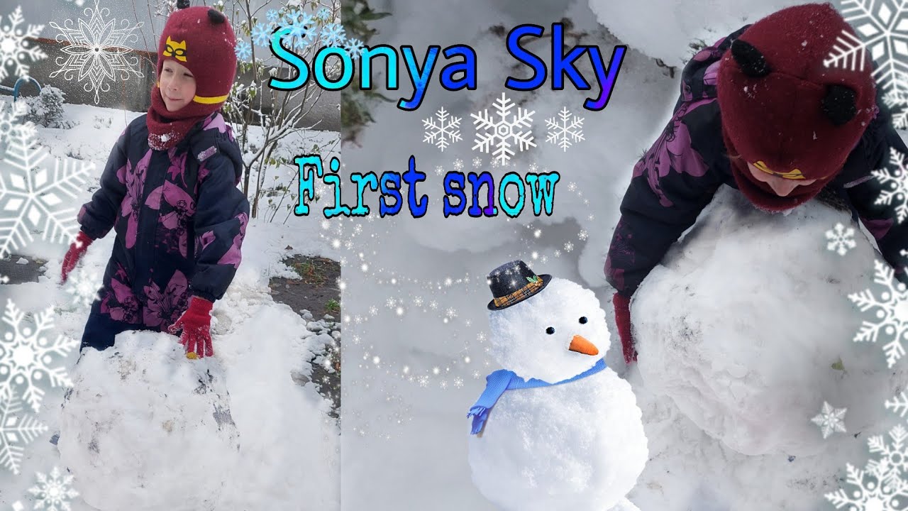 the first snow in Ukraine ️ Sonya Sky. #snow ##snowtime - YouTube