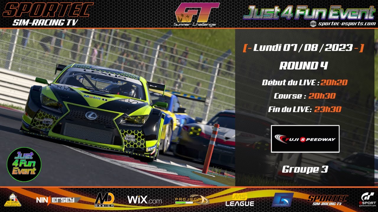 [- SPORTEC Sim-Racing TV -] GT SUMMER CHALLENGE - Round 4 by JUST 4 FUN ...
