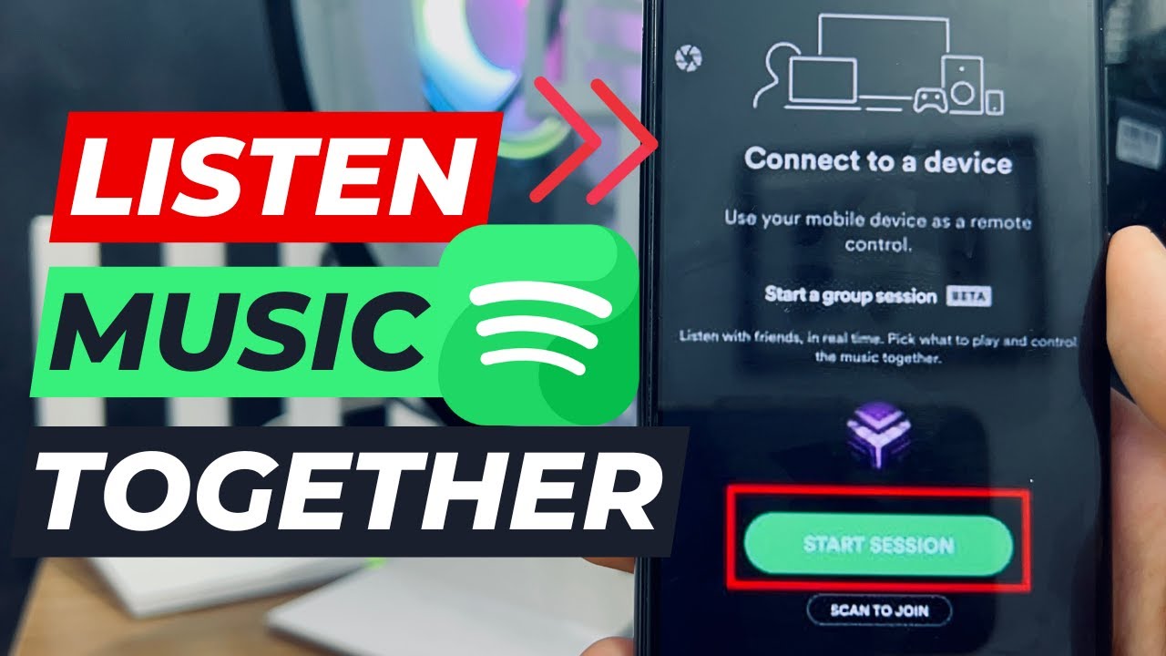 How to Listen to Music Together on Spotify 2024 - YouTube