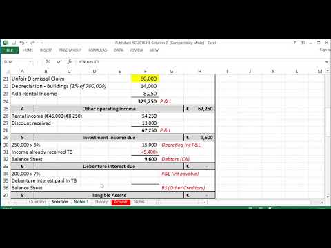 Published Accounts - 2016 Leaving Cert Higher Level - YouTube