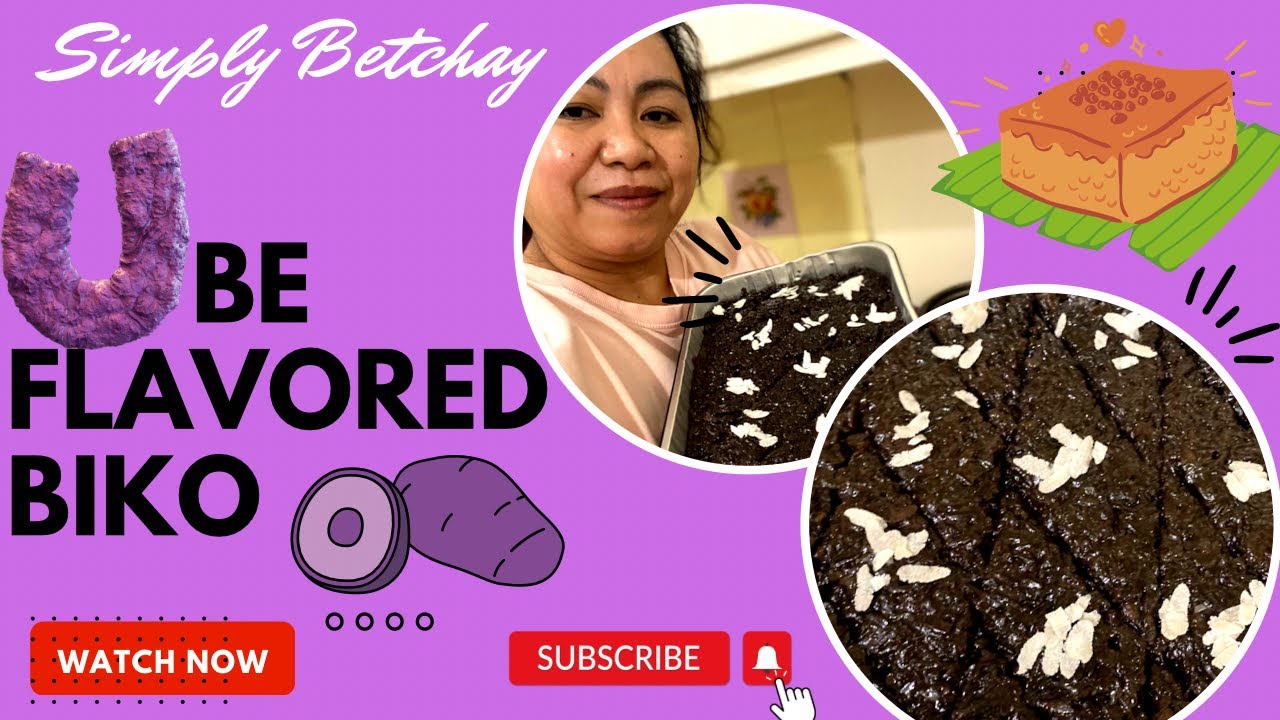 Ube flavored Biko - YouTube