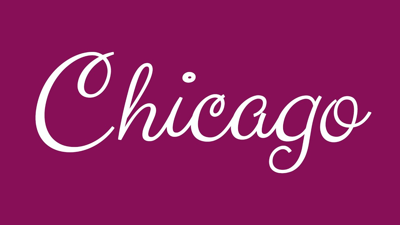 Learn how to Sign the Name Chicago Stylishly in Cursive Writing - YouTube