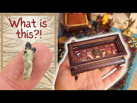DIY Miniature Display Table of Curiosities & Oddities - YouTube