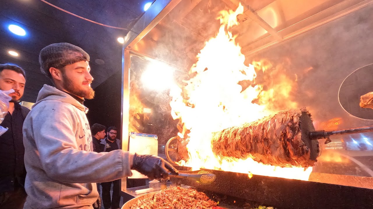 IRAQ! Slemani Street Food Fast Food Sandwich | Kurdish Bread Easy ...