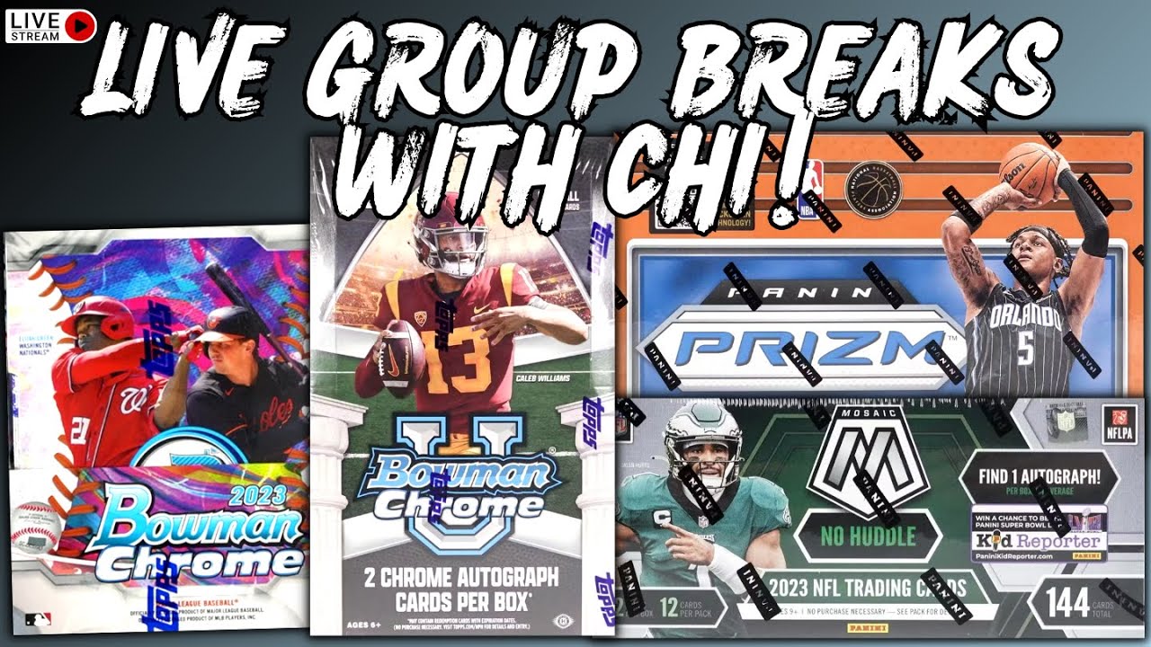 Thursday Night Sports Trading Card Group Breaks With Chi! - YouTube