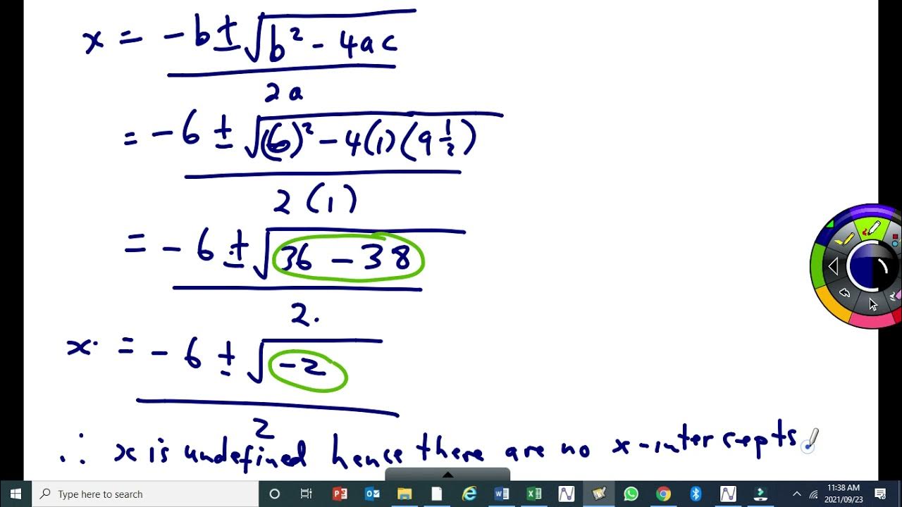 Sketching the Quadratic graph Part 2 (turning point form) - YouTube