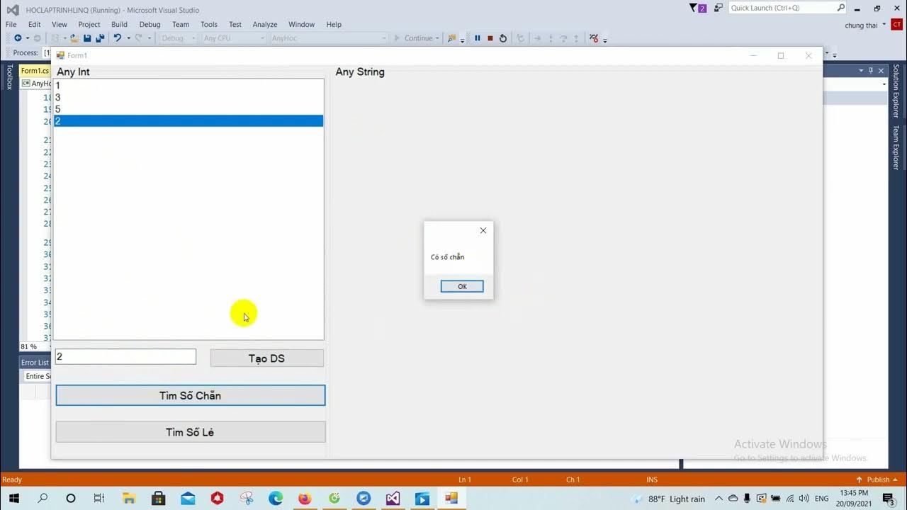 khóa học LINQ Any trong linq c# - YouTube