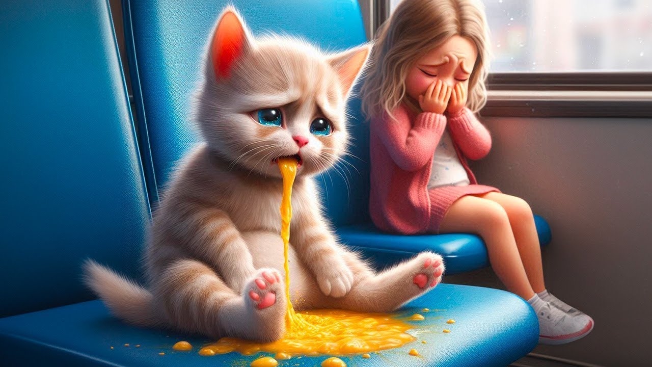 Poor Cute Cat had Food Poisoning "and" Vomits!! #cutecat#cay#aicat# ...