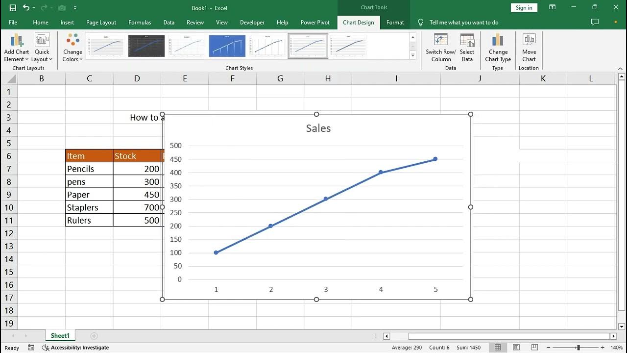 How to add a Power Trendline in Microsoft Excel chart - YouTube