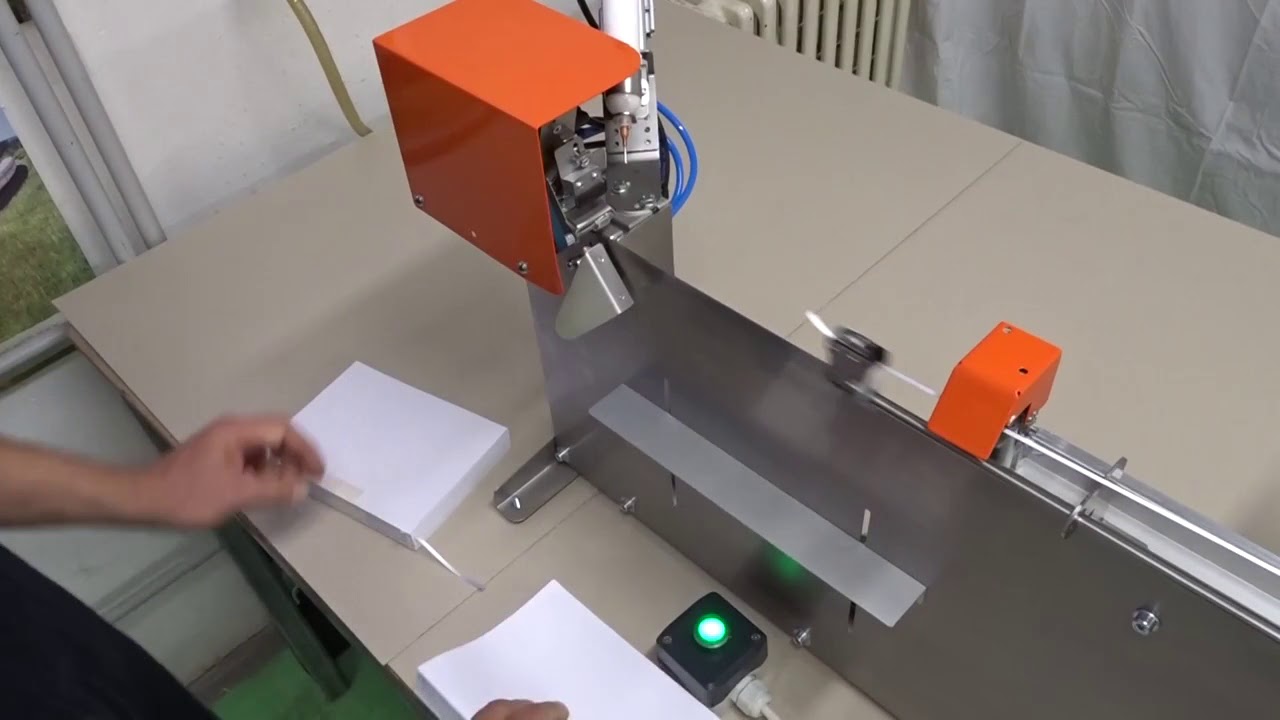 RIBBON inserting machine - YouTube