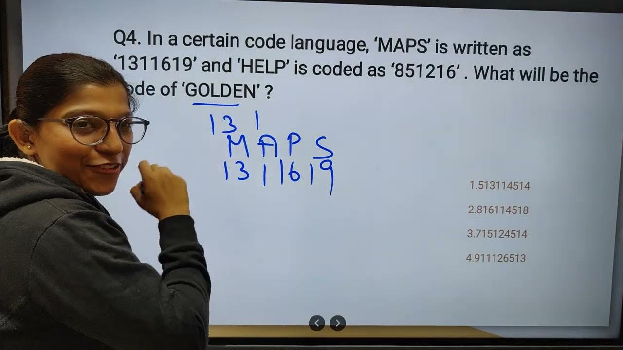 CLASS -1 ALPHANUMERIC CODING AND DECODING - YouTube