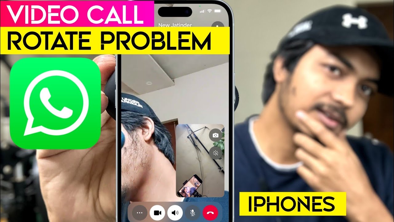 iPhone WhatsApp video call rotate problem | whatsapp video call rotate ...