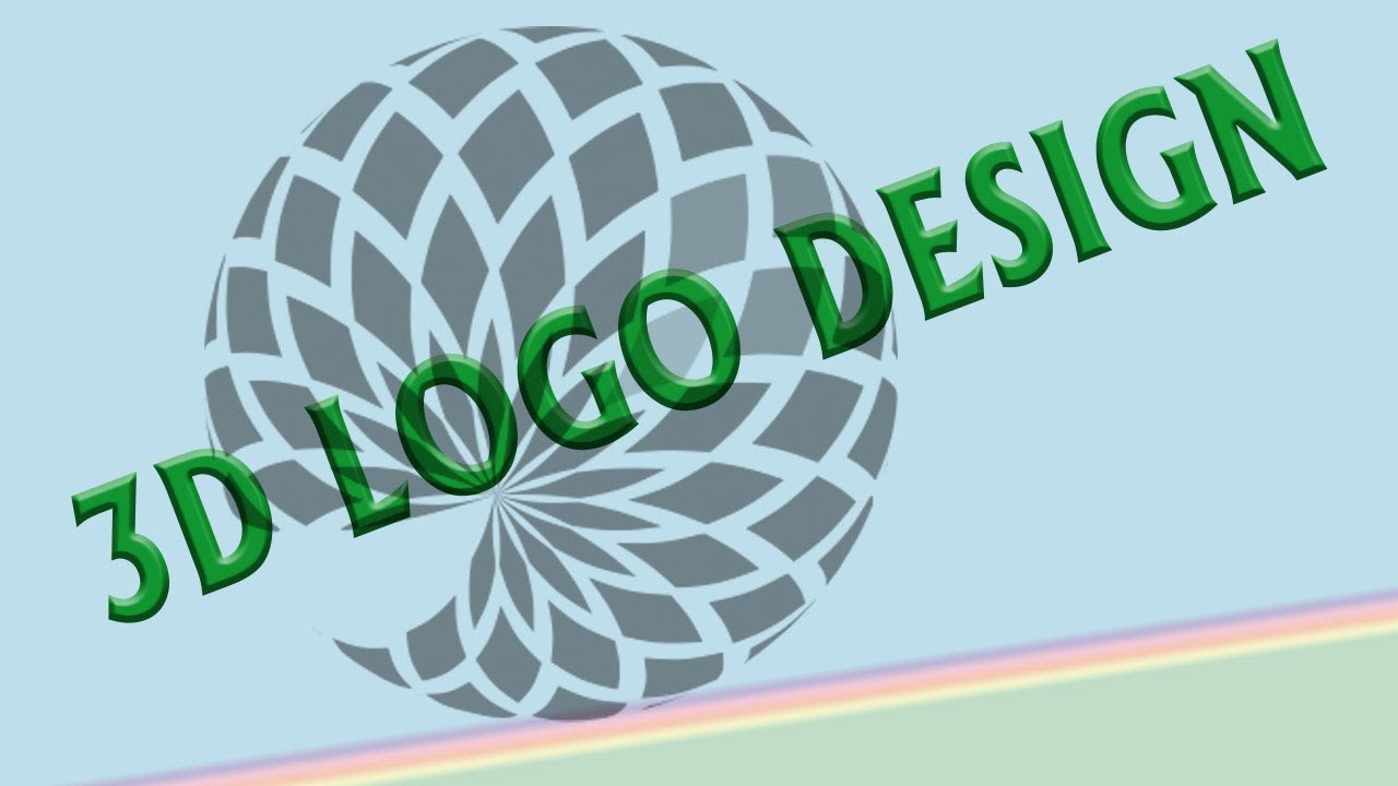 how to do 3d free logo design in adobe illustrator - YouTube