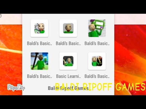THE RIPOFFS HAVE ARRIVED! | Baldi's Basics Ripoff Games - YouTube