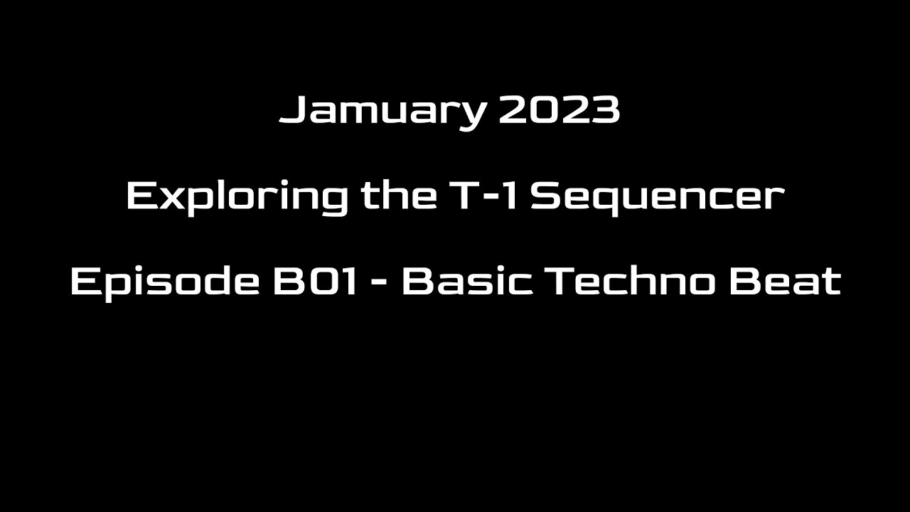 Episode 01 - Creating a basic Techno beat on the Torso T-1 - YouTube