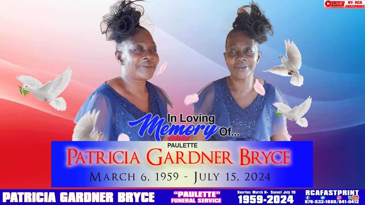Patricia Gardner {Funeral Service} - YouTube