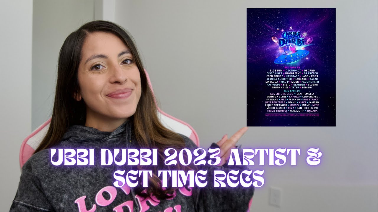Ubbi Dubbi 2023 Artist & Set Time Recs - YouTube