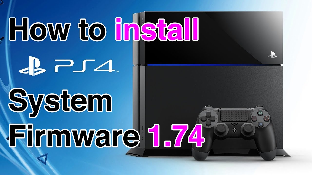 PS4 SYSTEM SOFTWARE UPDATE 1.74 - YouTube
