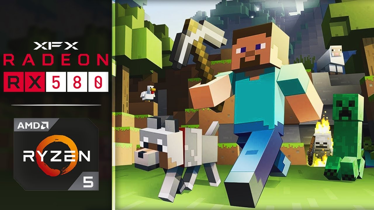 Minecraft | 1080p | (RX 580 8 GB | AMD Ryzen 5 1600 AF | 16 GB RAM ...