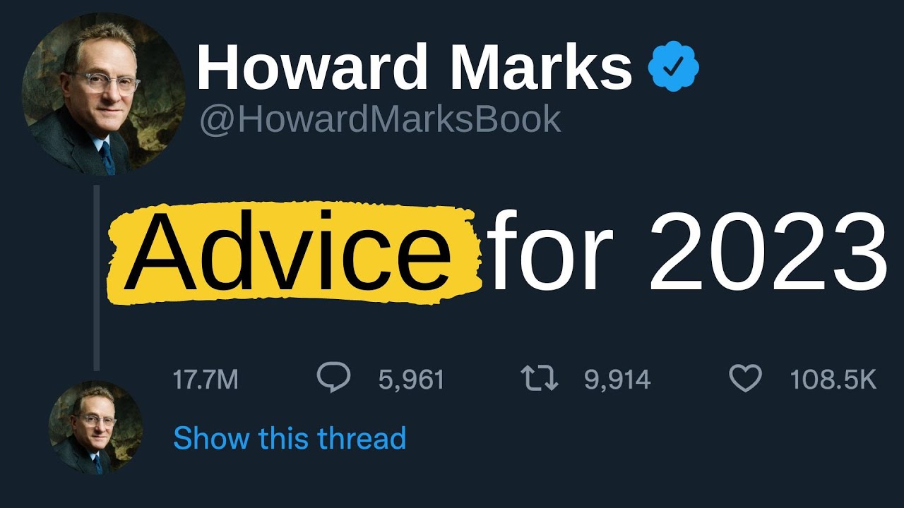 Howard Marks Explains How To Invest in 2023 - YouTube