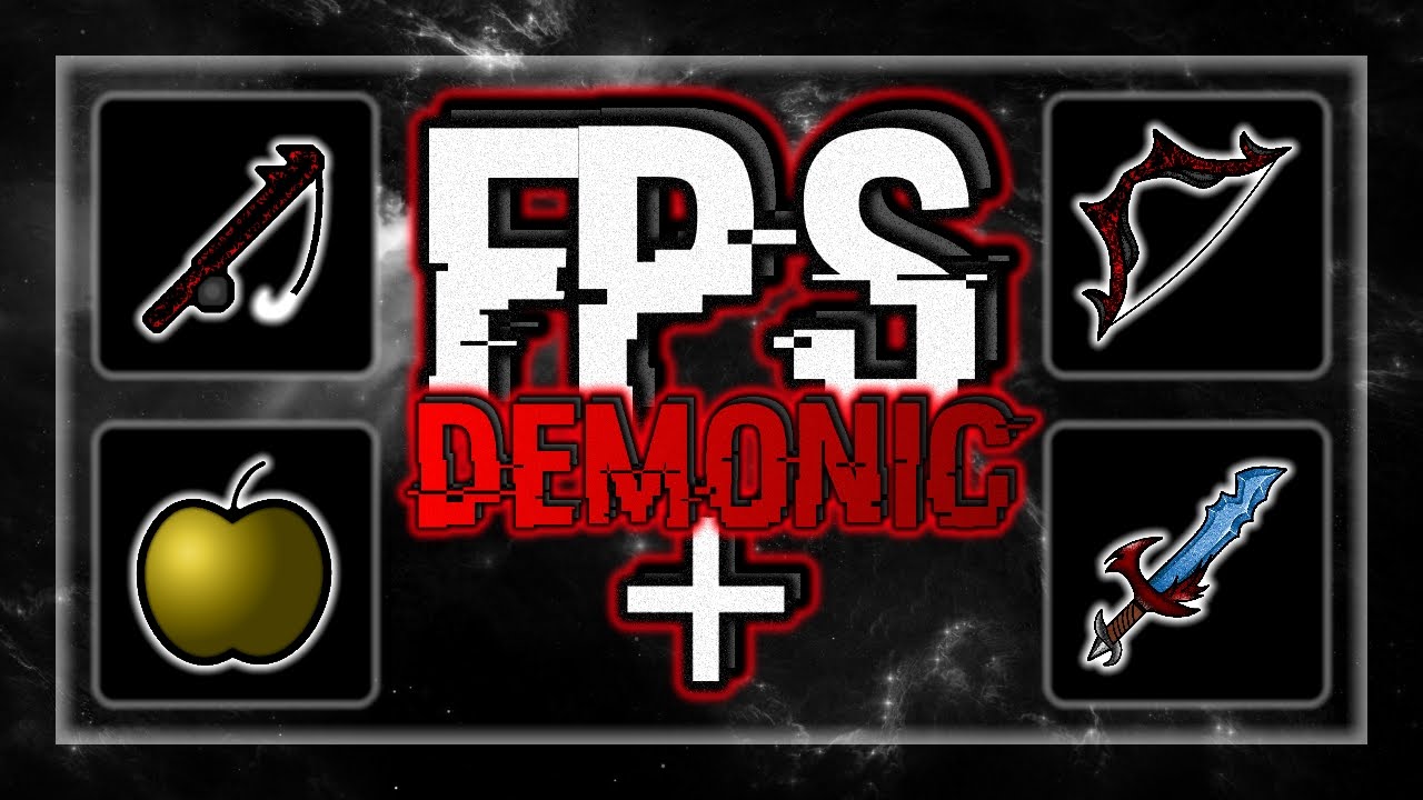 MINECRAFT PVP TEXTURE PACK - DEMONIC PACK FAITHFUL EDIT MCSG FPS+ - YouTube