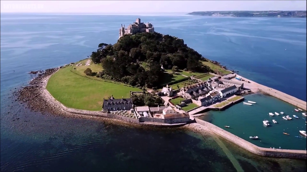 St Michael's Mount, the jewel in Cornwall's crown - Skydronauts - YouTube