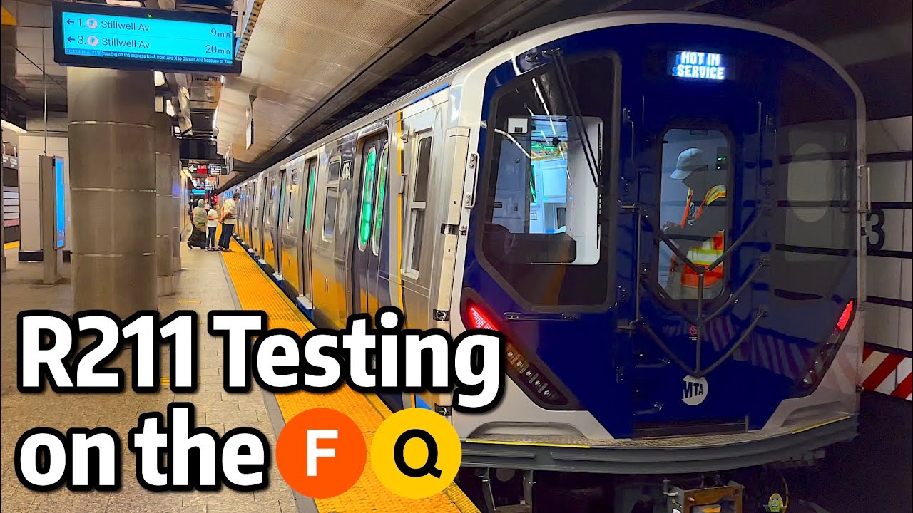 ⁴ᴷ⁶⁰ New R211 Subway Cars Testing on the F and Q Lines (Including the ...