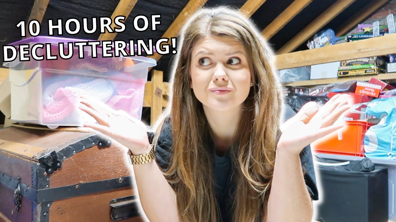 😱The Ultimate Attic Declutter | 10 Hours of Decluttering Before & After ...