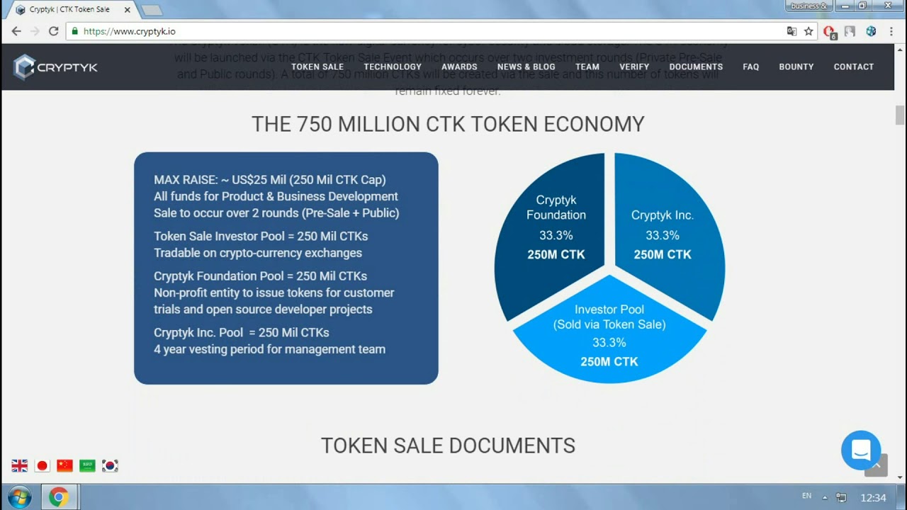 Обзор ICO Cryptyk - YouTube