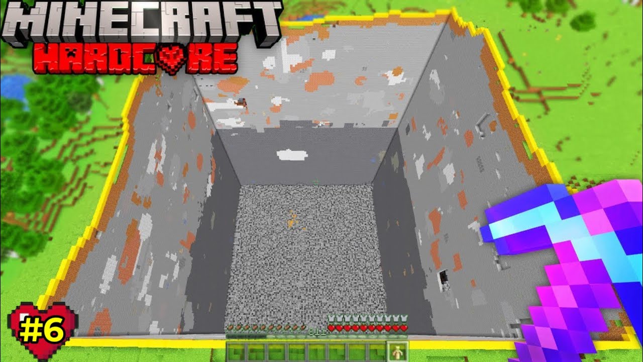 I mined 30 x 30 area in my minecraft hardcore world || hardcore series ...