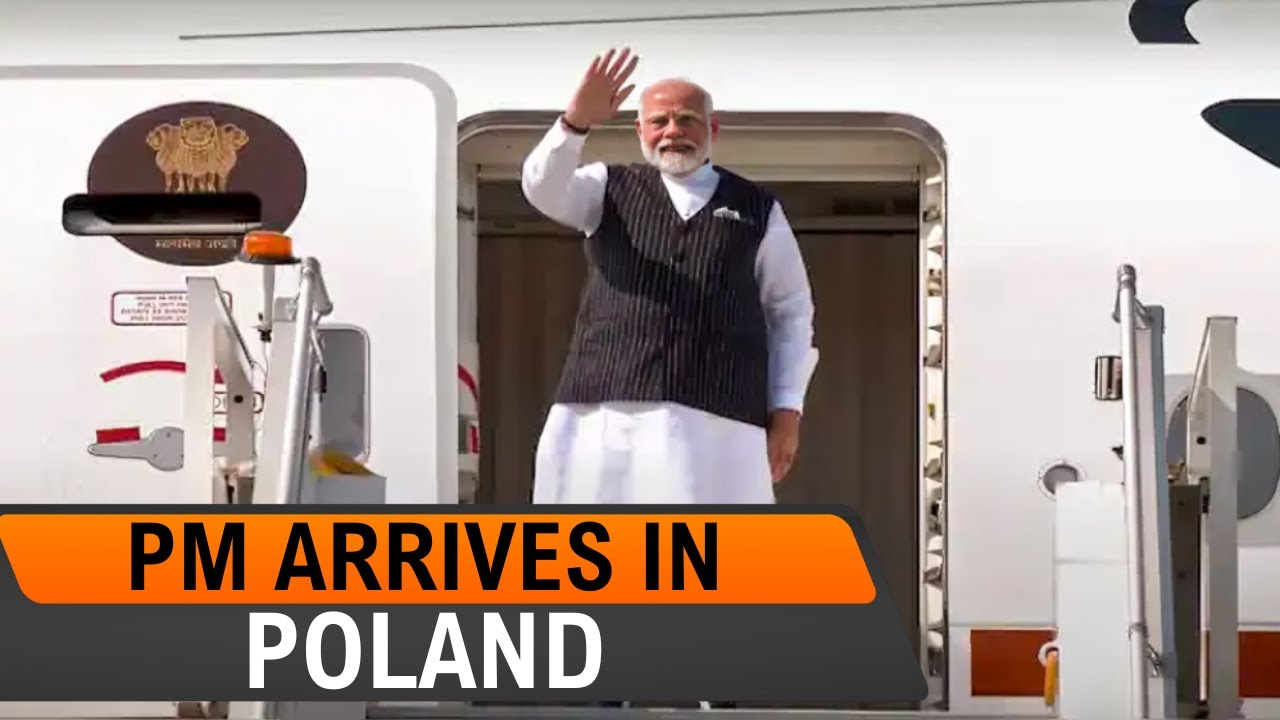 LIVE : PM Modi arrives in Warsaw, Poland | News9 - YouTube