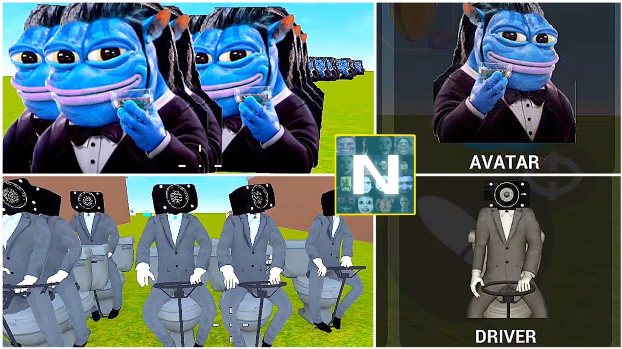 Nextbots Sandbox in playground Gameplay 163,Skibidi Toilet ROCK TV5 ...