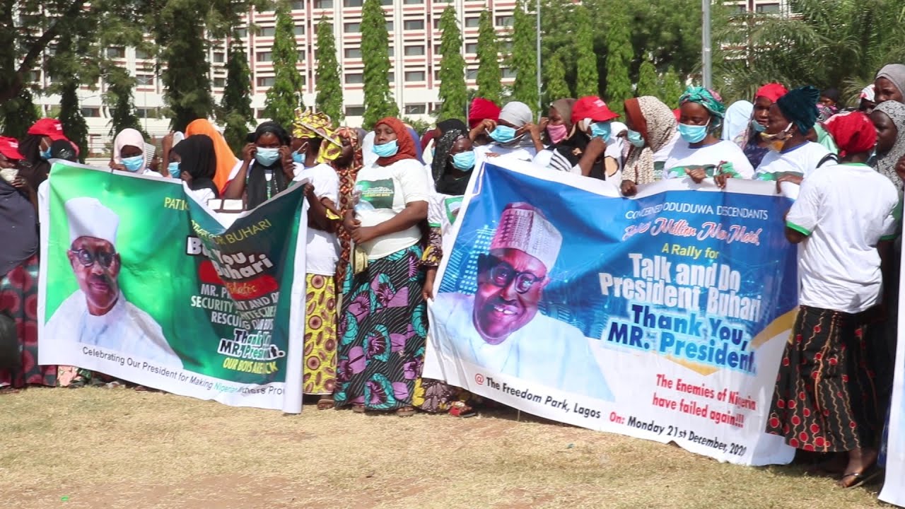 1 Million Women Hold Rally in Support of President Buhari Over Rescued ...