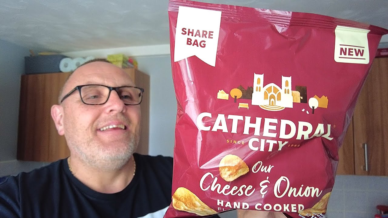 Cathedral City Hand Cooked Cheese & Onion Crisps - YouTube