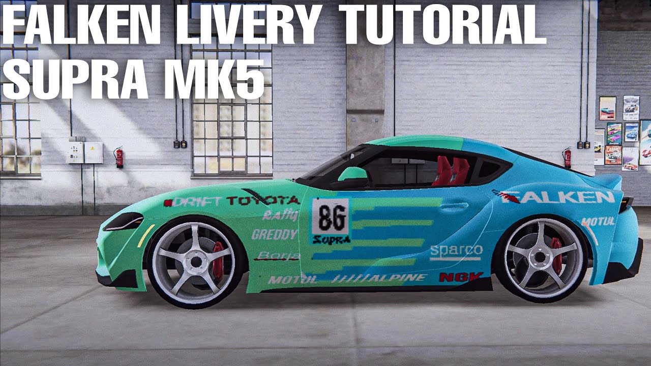 Falken Livery (DETAILED)| Toyota Supra Mk5 | Easy Tutorial | Madout 2 ...