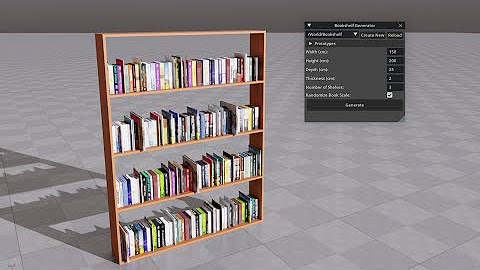 Bookshelf Generator Extension for NVIDIA Omniverse - YouTube