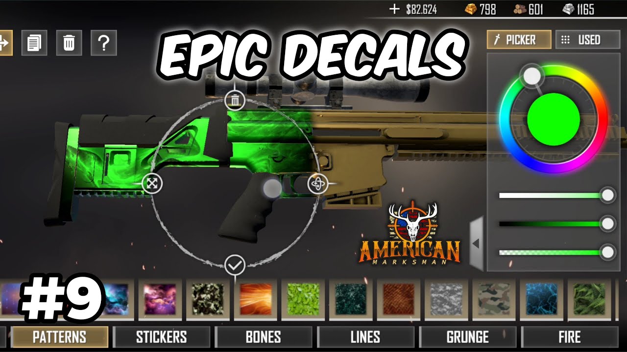 AMERICAN MARKSMAN Epic Decals Weapon GunSport - YouTube