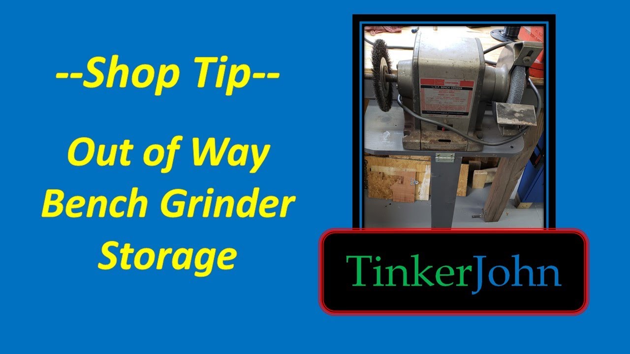 DIY Shop Project: Under Workbench Grinder Storage #shoptips - YouTube
