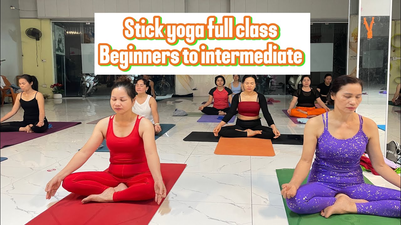 Stick yoga/ full class/ part-1/ full body workout for flexibility ...