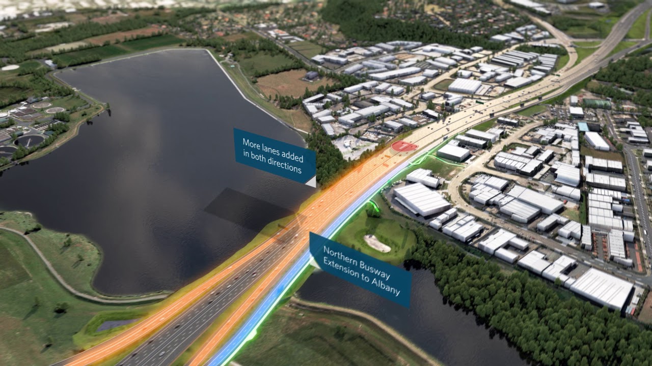 Auckland Northern Corridor design concept animation - YouTube