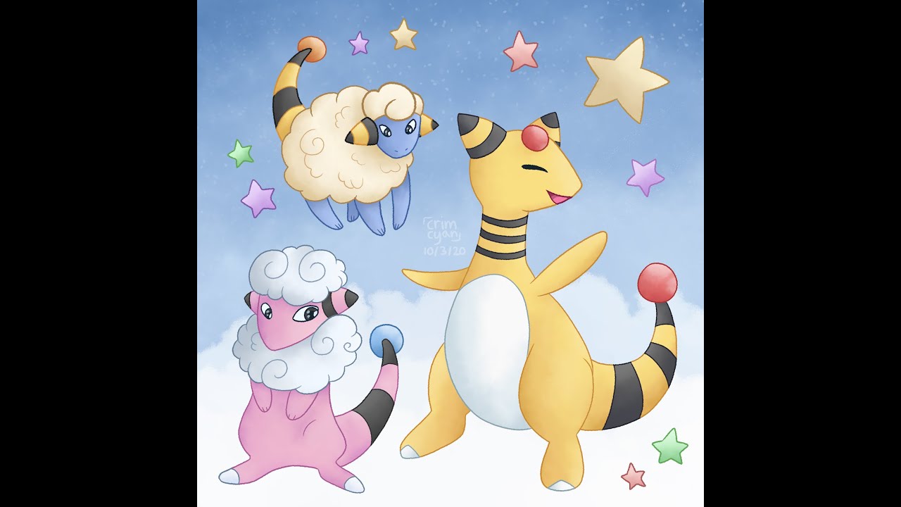 Pokemon Speedpaint - Ampharos Line - YouTube