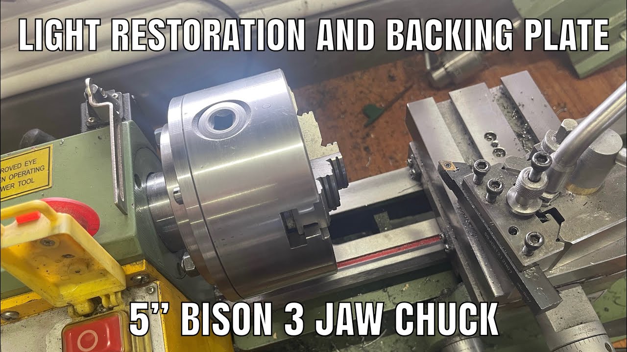 5” chuck restoration and making a backing plate for the mini lathe ...