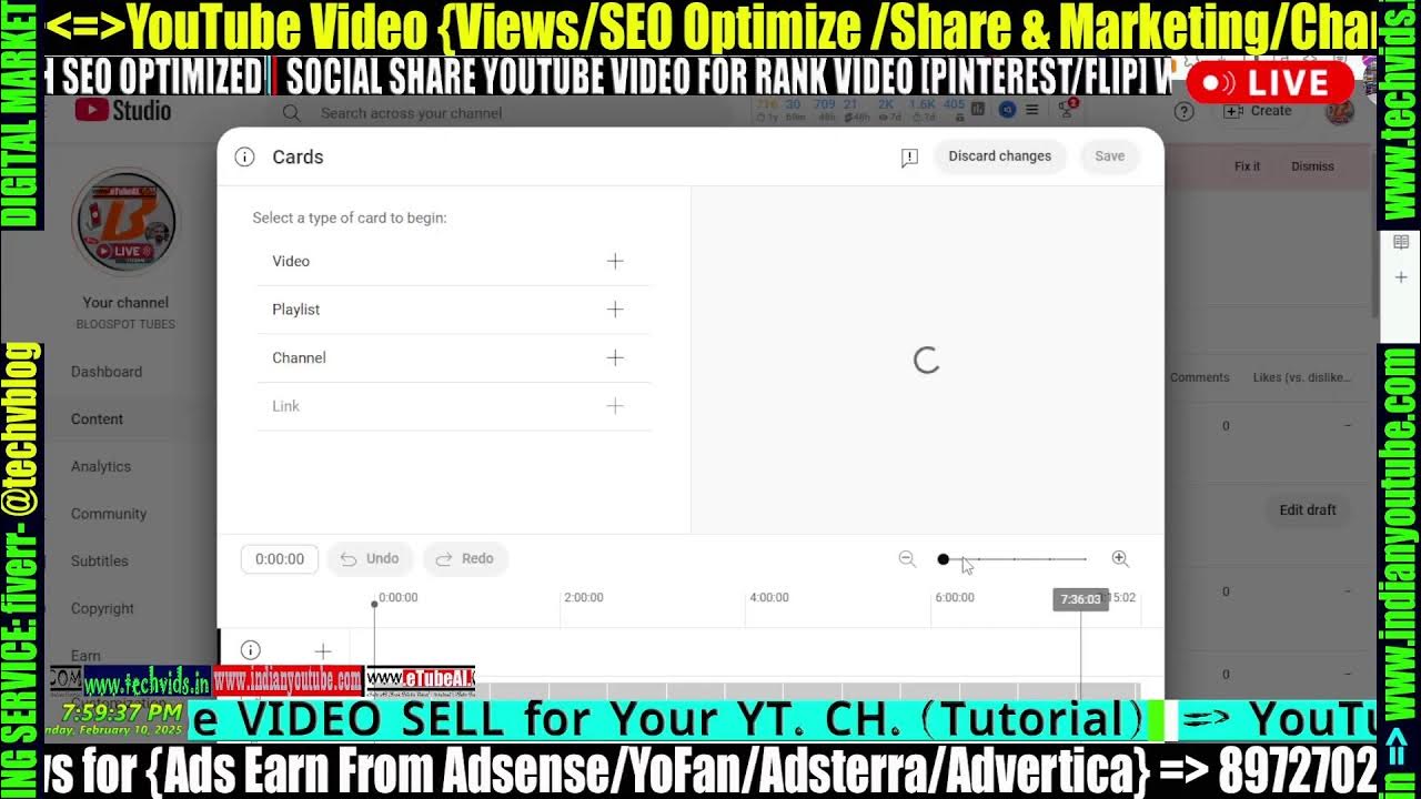 LIVE!!! 155 Video Tutorial:😊📚 How To Uploading YouTube Video on YouTube Channel {YT Video Upload ...