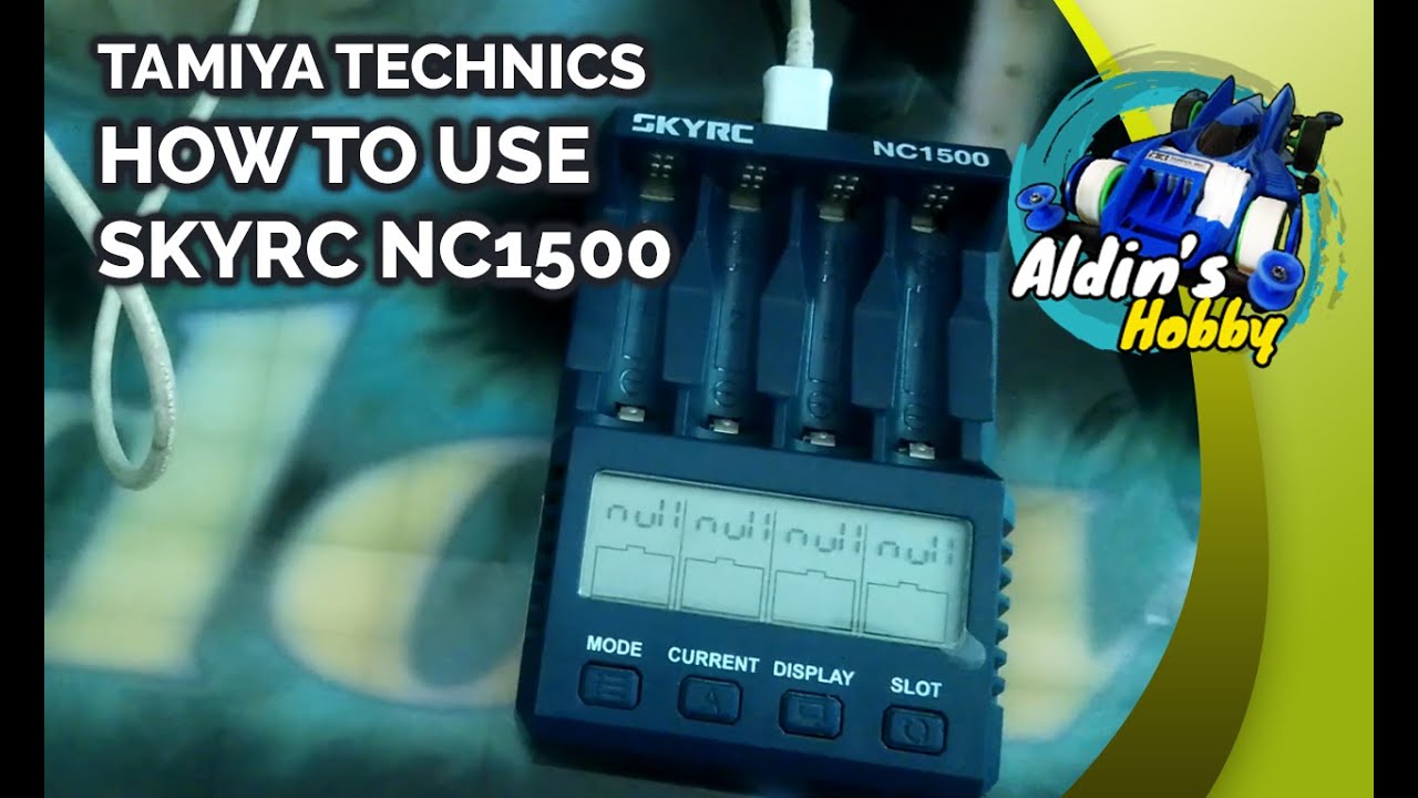 How to use SkyRC NC1500 battery charger - YouTube