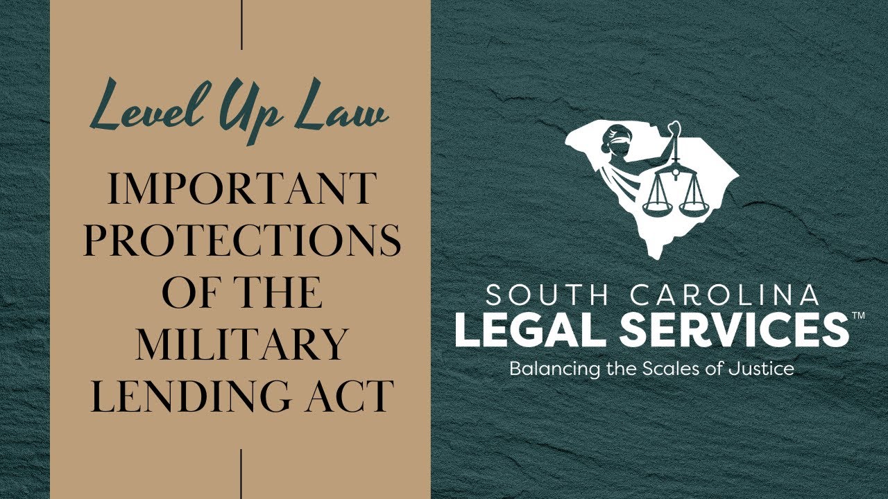 Important Protections of the Military Lending Act - YouTube