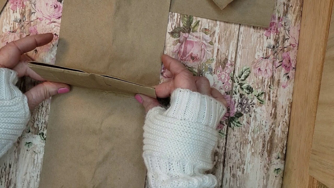 Paper bag mini album tutorial, small lunch bag albums - YouTube