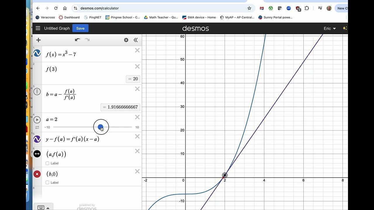 Newton's Method on Desmos - YouTube