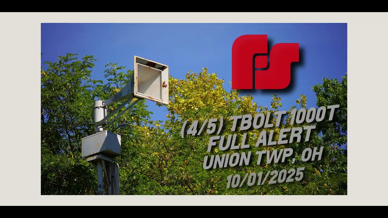 (4/5)Thunderbolt 1000T - Full Alert - Union township, OH - YouTube